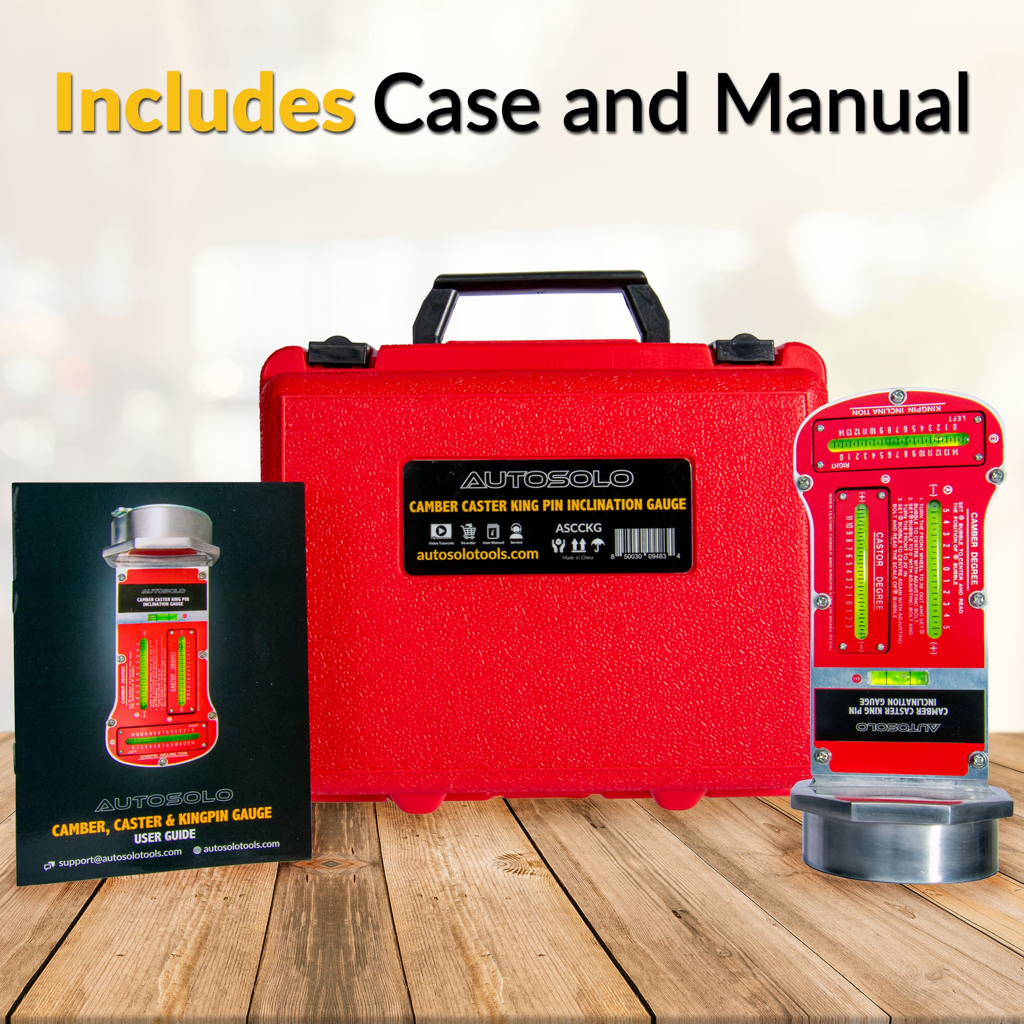 AutoSolo Magnetic Camber, Caster & Kingpin Inclination Wheel Alignment