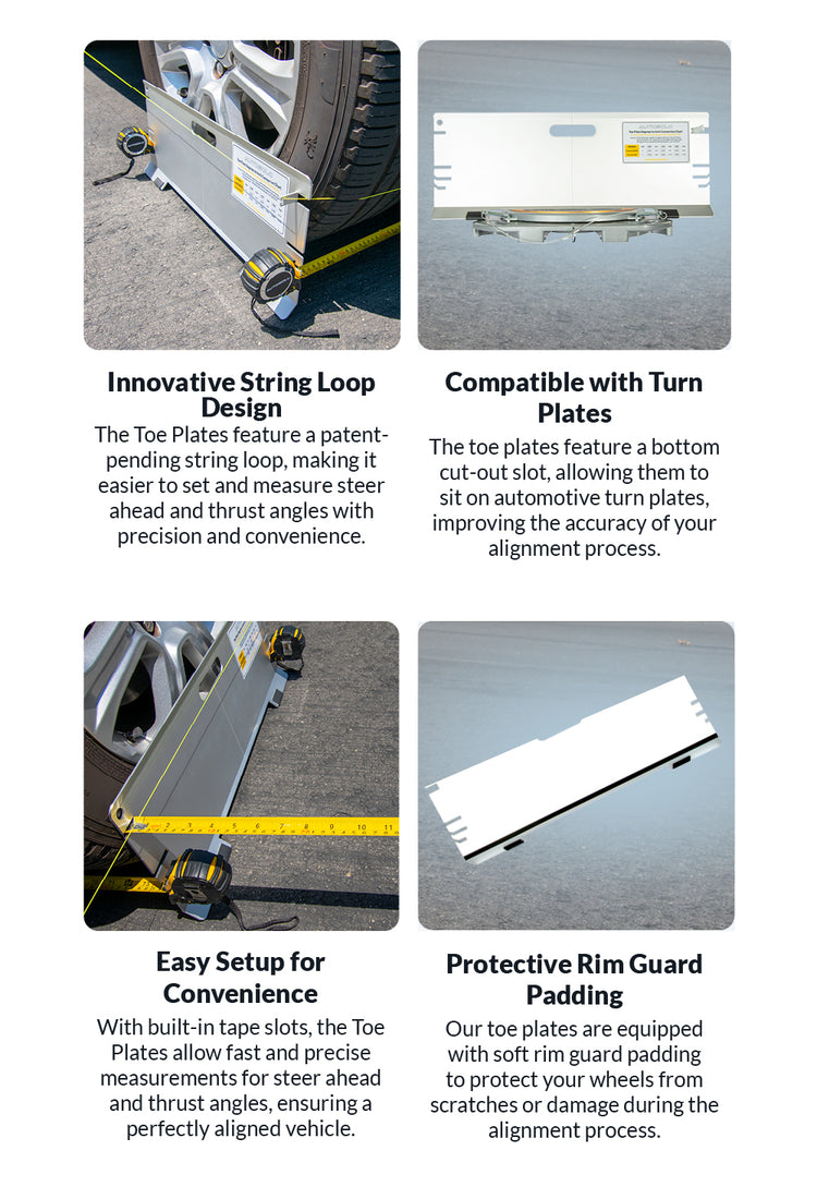 Toe Alignment Plates for Automotive Toe, Steer Ahead , and Thrust Angl ...