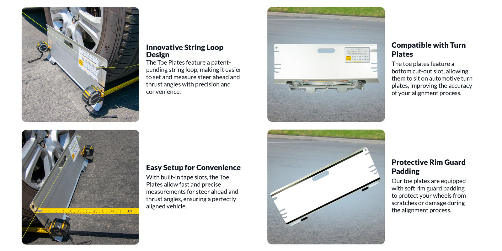Toe Alignment Plates for Automotive Toe, Steer Ahead , and Thrust Angl ...