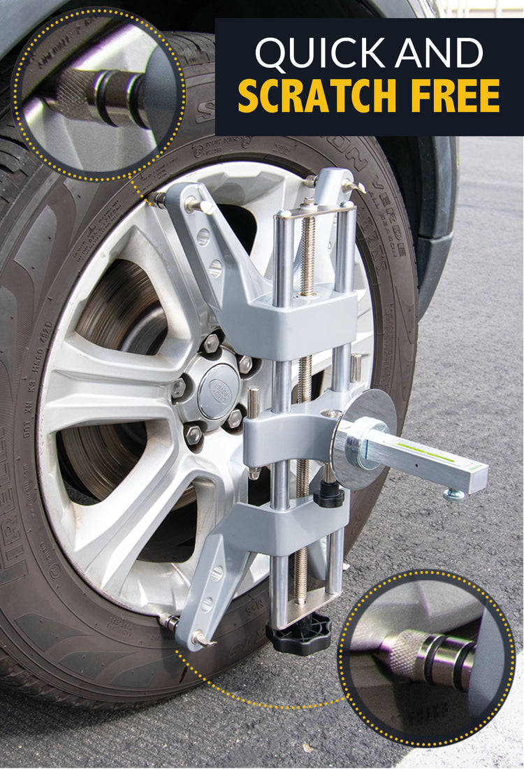 3D DSP Wheel Alignment Wheel Clamp with Magnetic Adapter Plate – AutoSolo