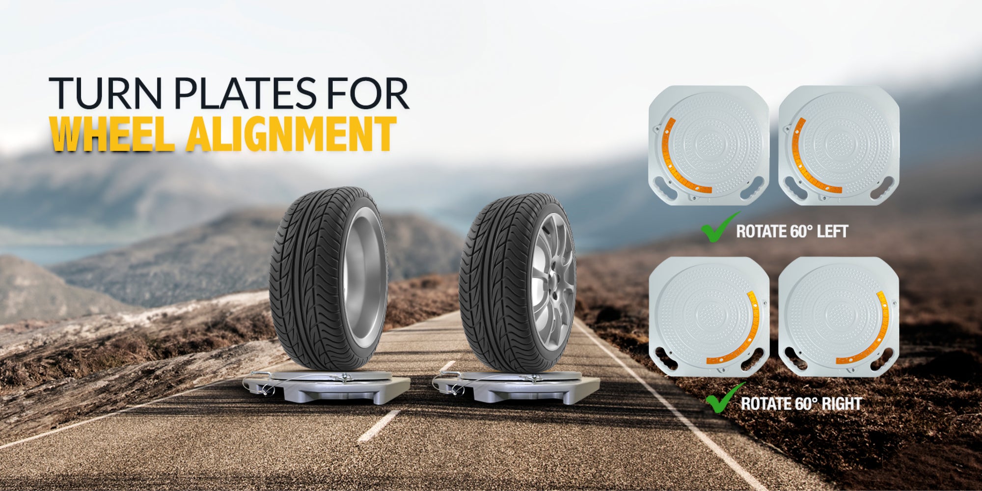 Wheel Alignment Turn Plates - Pit Rack and Drive On Models Available ...