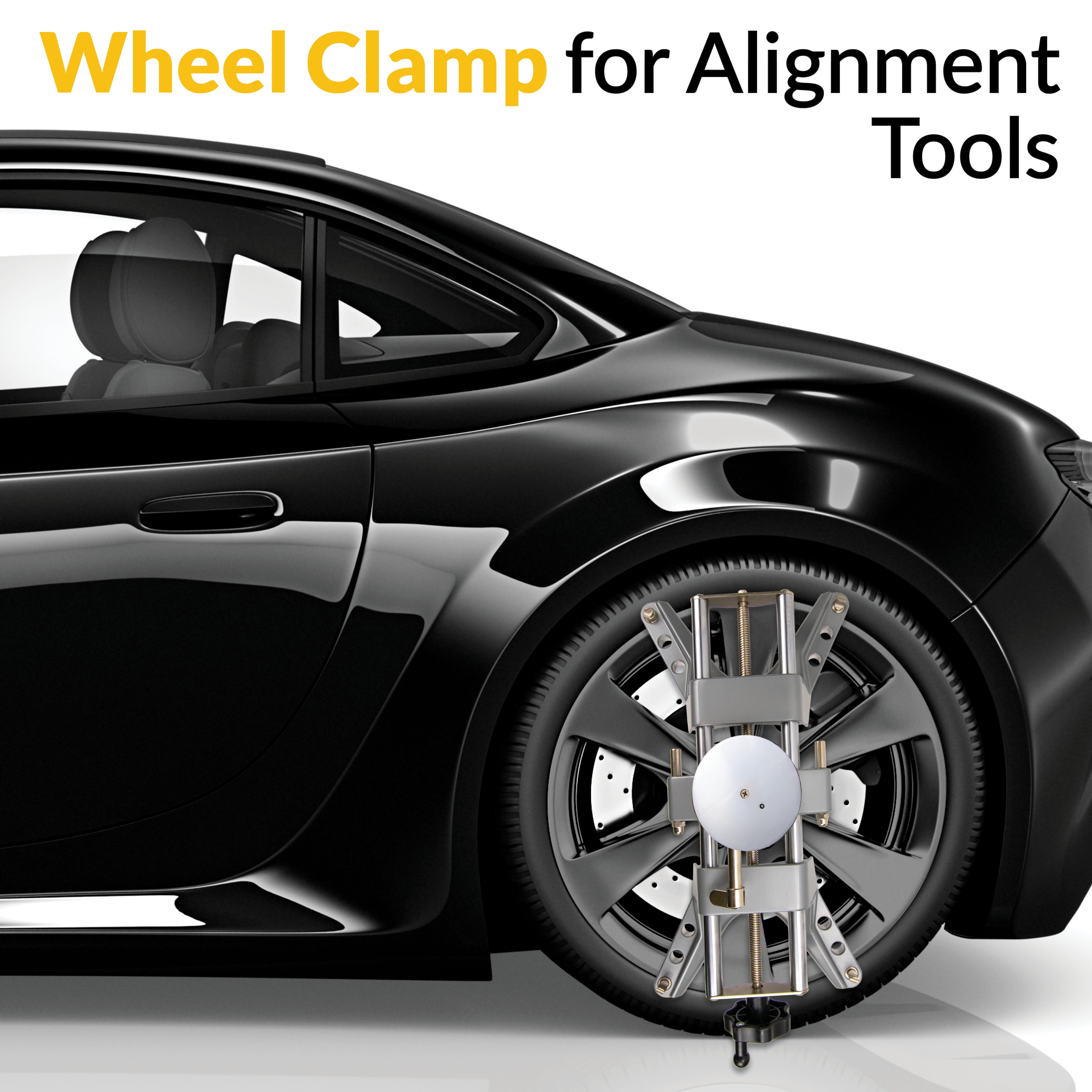 Wheel Alignment Wheel Clamp with Adapter Plate for Magnetic Gauges ...